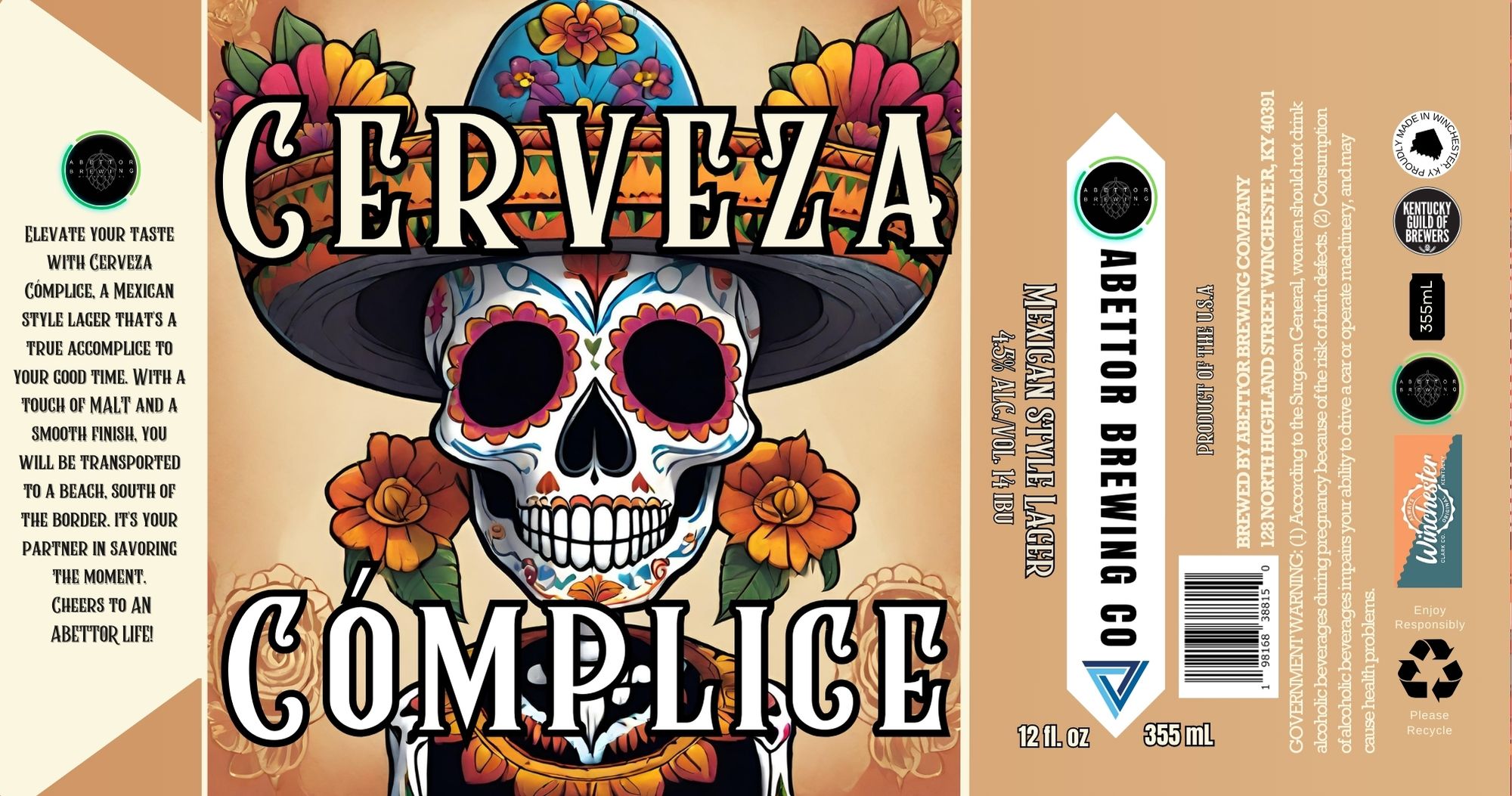 Cerveza Complice 4.5% 14 IBU